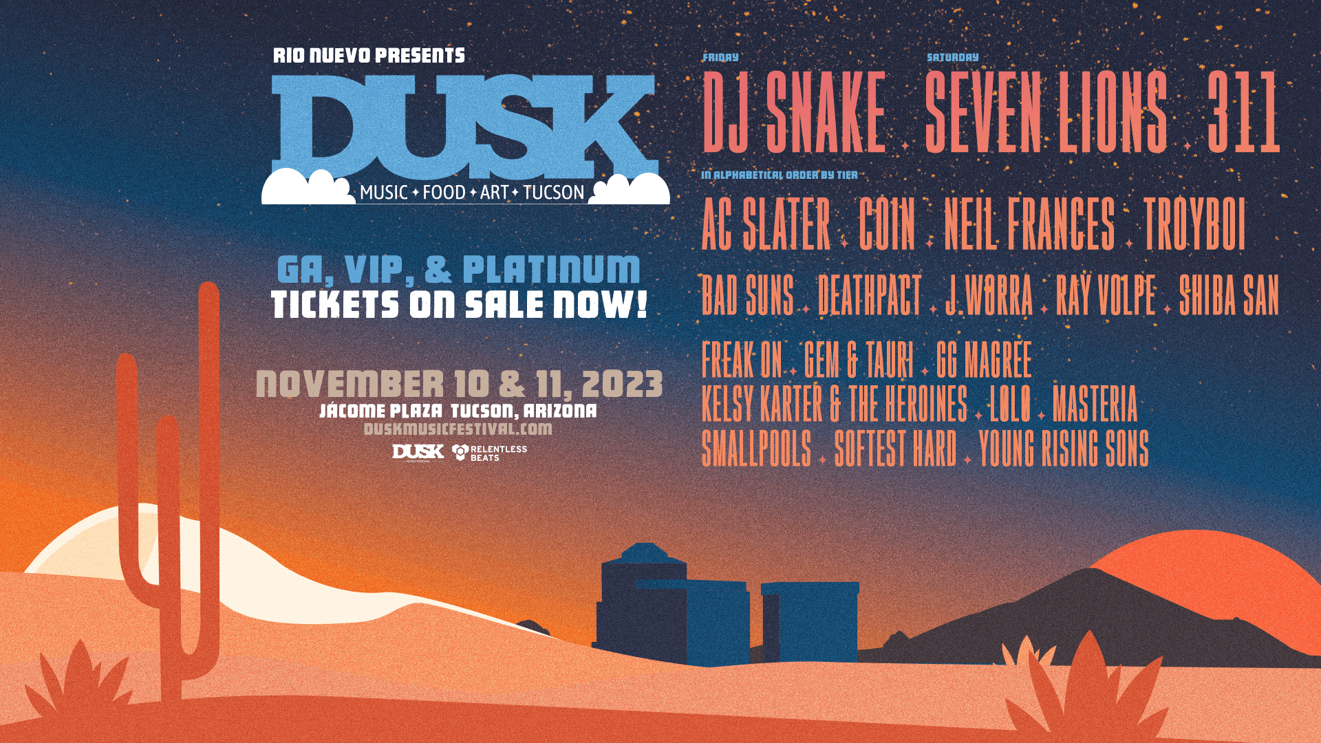 DUSK Music Festival | November 10-11, 2023